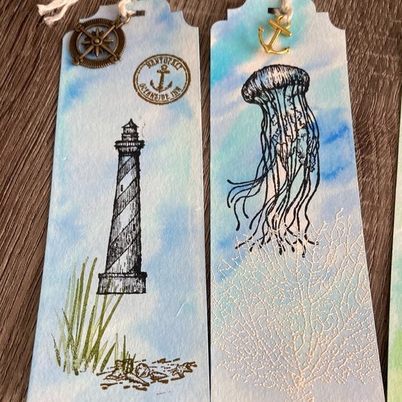 Hand Crafted | Office | 5 Pk Hand Crafted Detailed Nautical Bookmarks ...